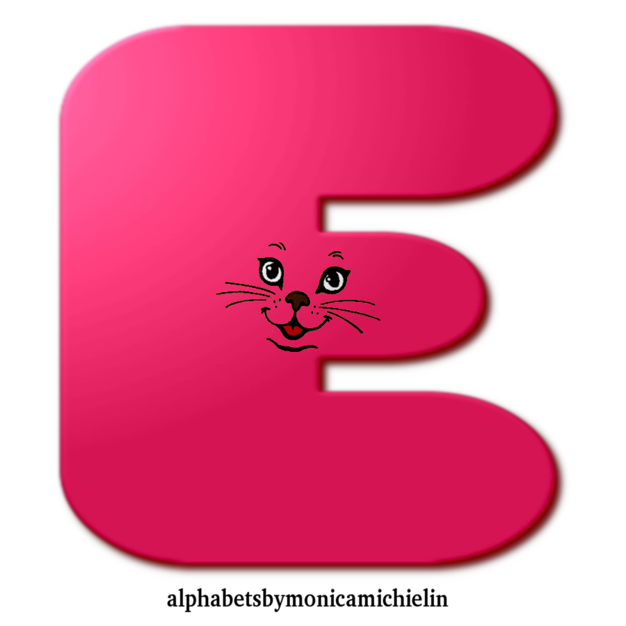 M. Michielin Alphabets: PINK CAT, KITTEN ALPHABET LETTER, NUMBER PNG ...