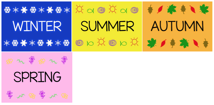 LEARN TO EDUCATE GROWING: SEASONS POSTERS FREE PRINTABLE