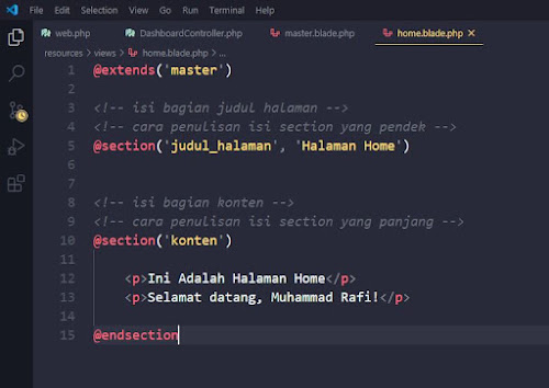 Tutorial Laravel 3 Sistem Templating Blade