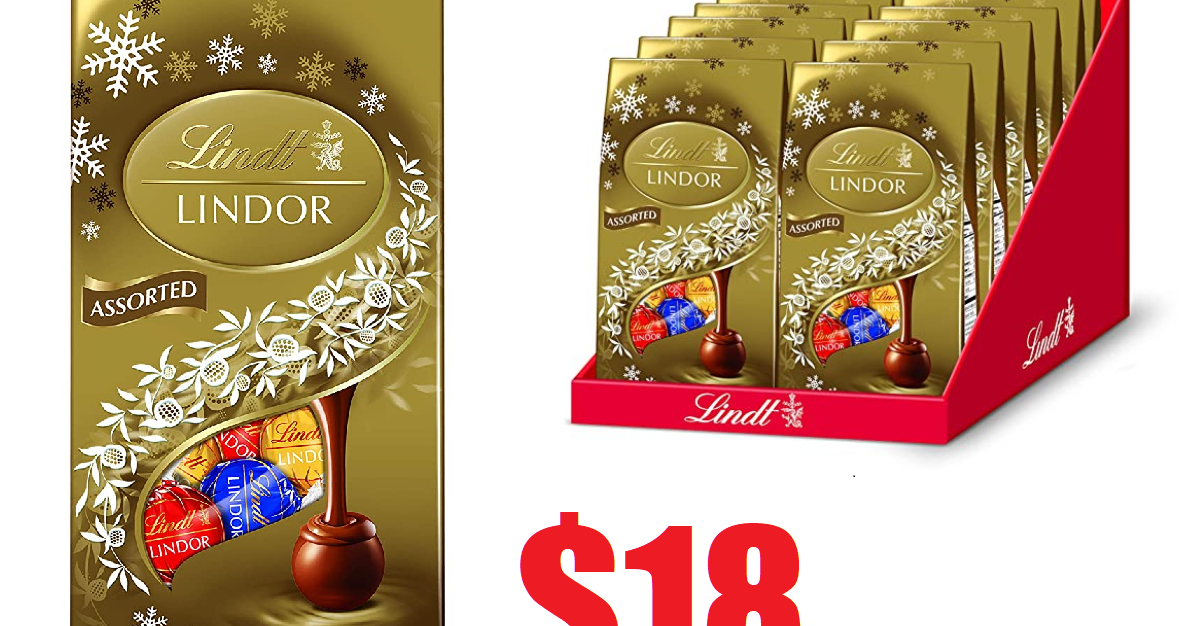 WOW!! 12 Bags of 8.5oz Lindt Lindor Assorted Chocolate Truffles $18 ...