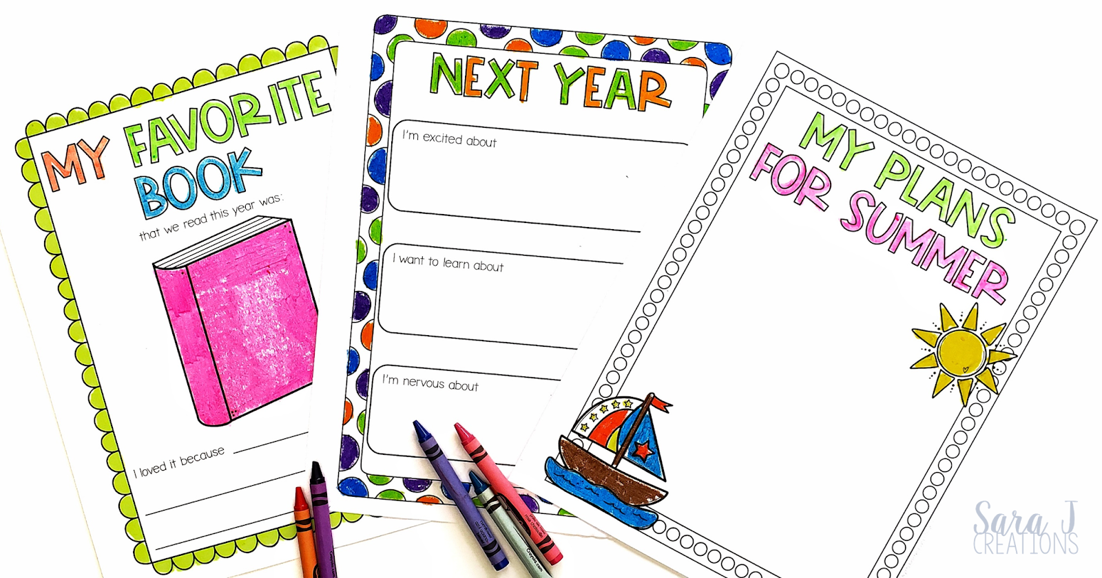 End of the Year Memory Book | Sara J Creations