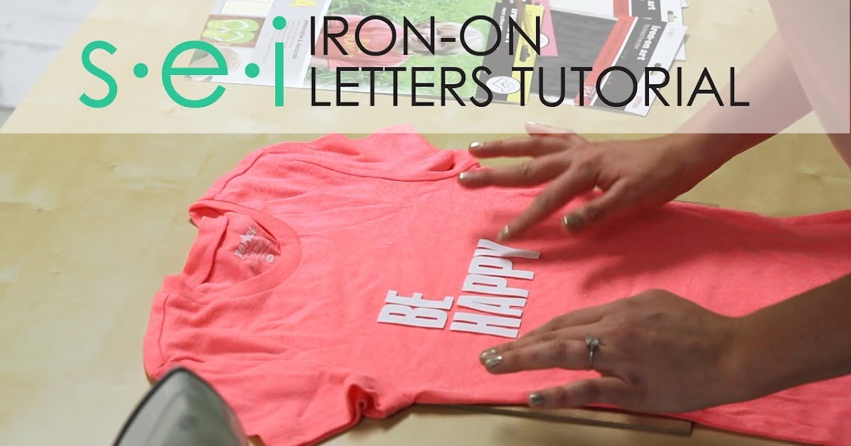 How To Iron On Letters ~ Thankyou Letter