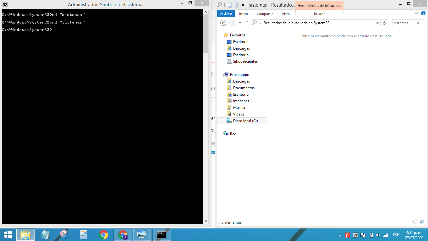 Comandos para crear, modificar y mover directorios
