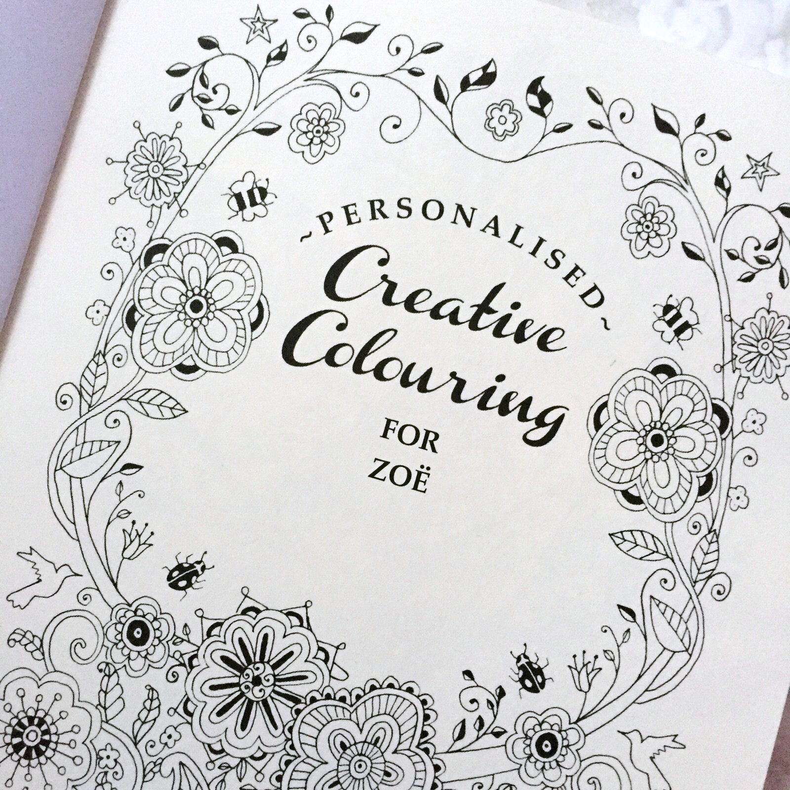 Personalised Colouring Books For Adults And Children | Mammaful Zo ...