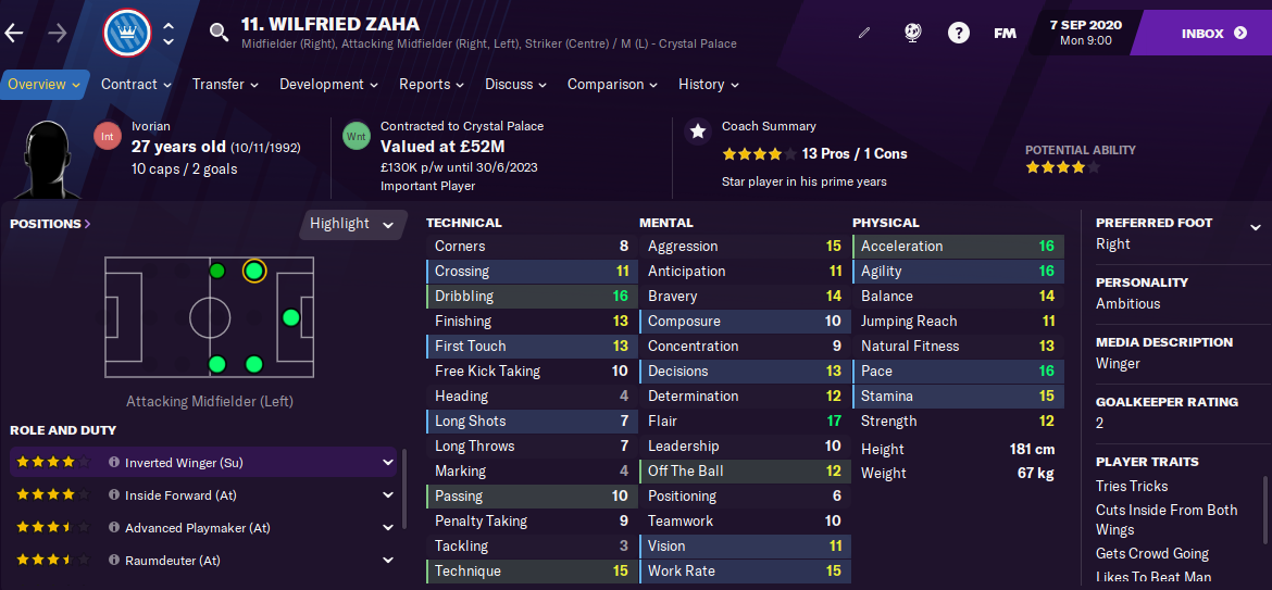 Crystal Palace Fluid Counter-Attack 4-3-3 Tactic | Team Guide | FM Blog ...