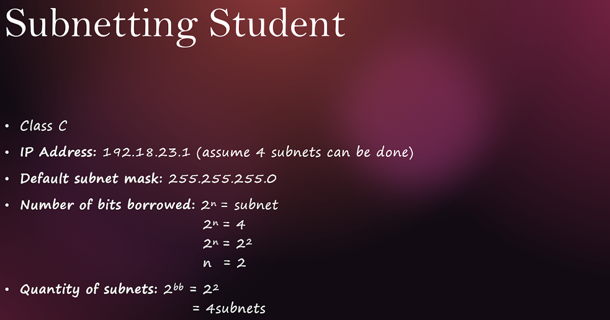 2. Subnetting IP Address