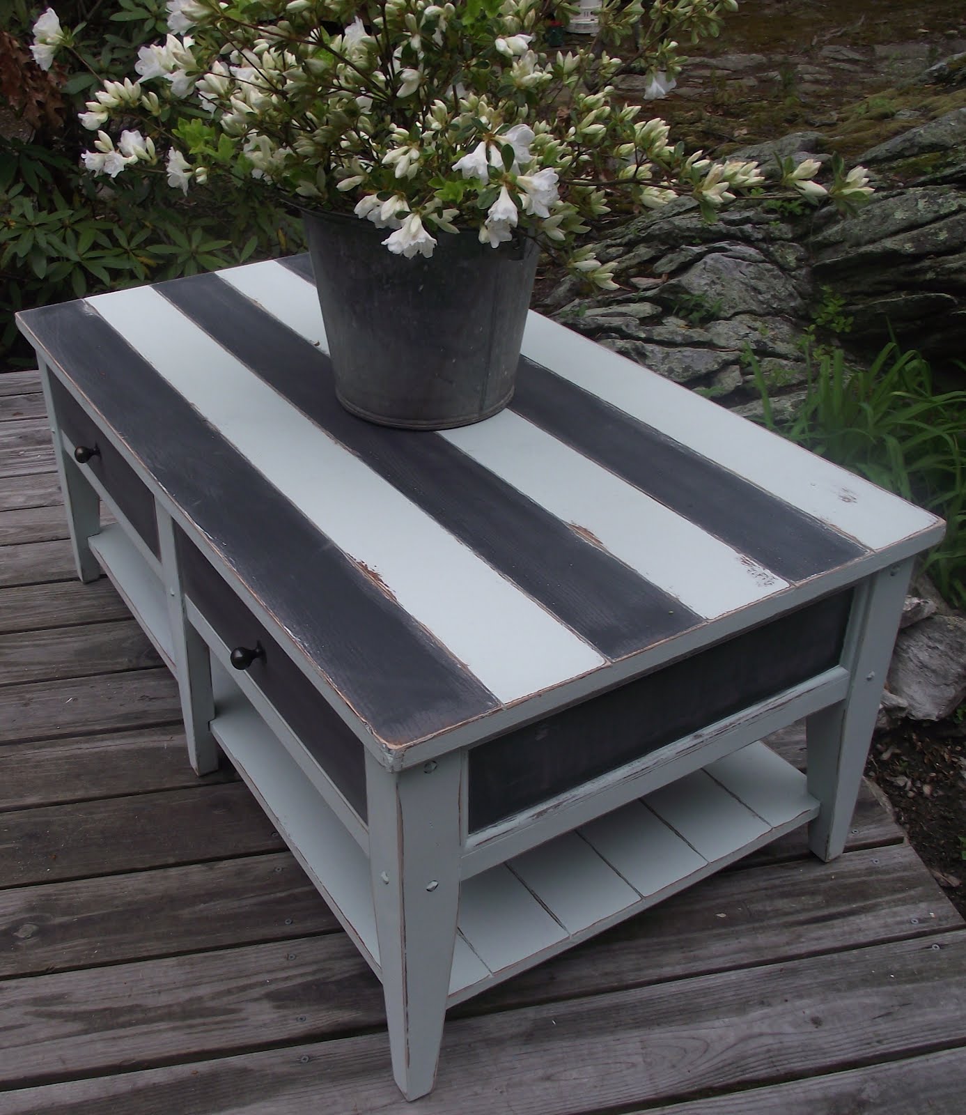 Serendipity Chic Design: Eclectic beach house coffee table....