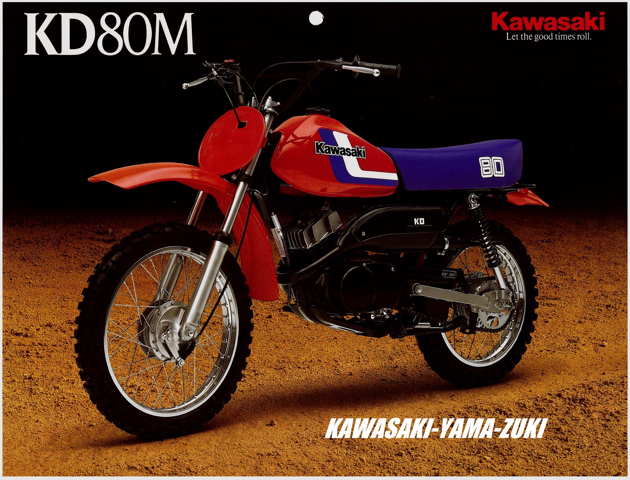 kawasaki-yama-zuki: 1987 Kawasaki KD80M KD80-M8 Original Sales Brochure ...
