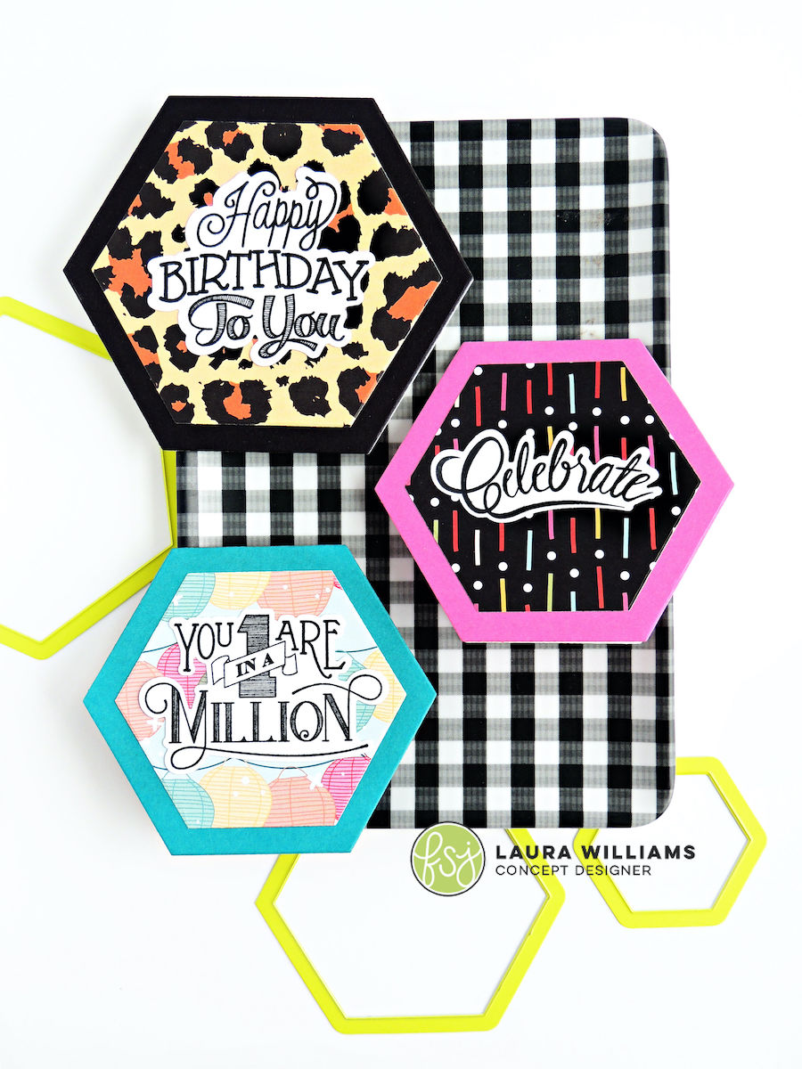 lauralooloo: Learn to Make This Cute Hexagon-Shaped Card Set!