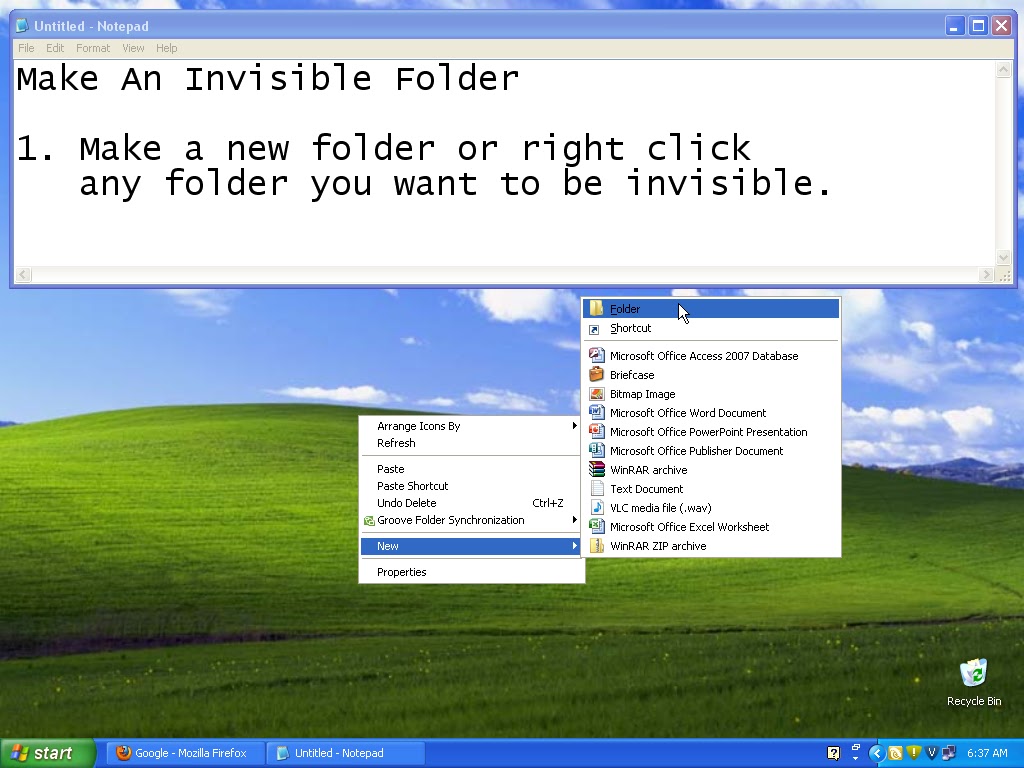 SoftwareBytez How To Make An Invisible Folder softwarebytez-how-to-make-an-invisible-folder