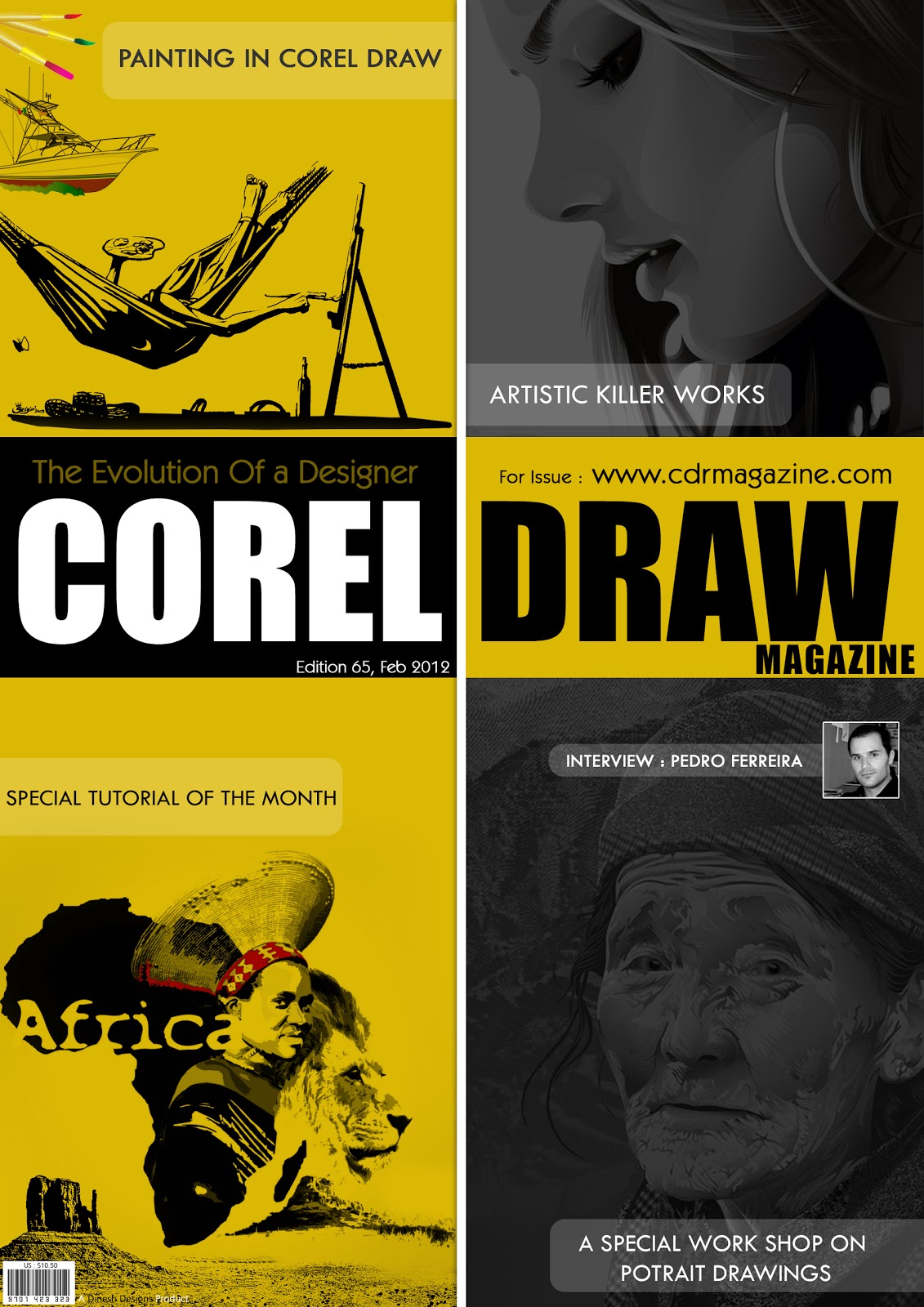 Dinesh Designs: COREL DRAW - MAGAZINE COVERPAGE
