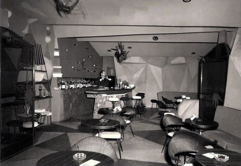 Stiloguedes - (76) - Polana Cocktail Bar e luzes no Hotel Polana de 1955