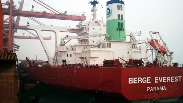 Flags of Convenience: Berge Everest: Capesize Bulker arrives in Dalian