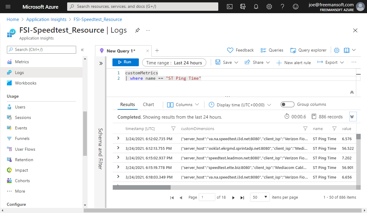 Querying Python Metrics as customMetrics and custom attributes as ... Querying Python Metrics as customMetrics and custom attributes as ...