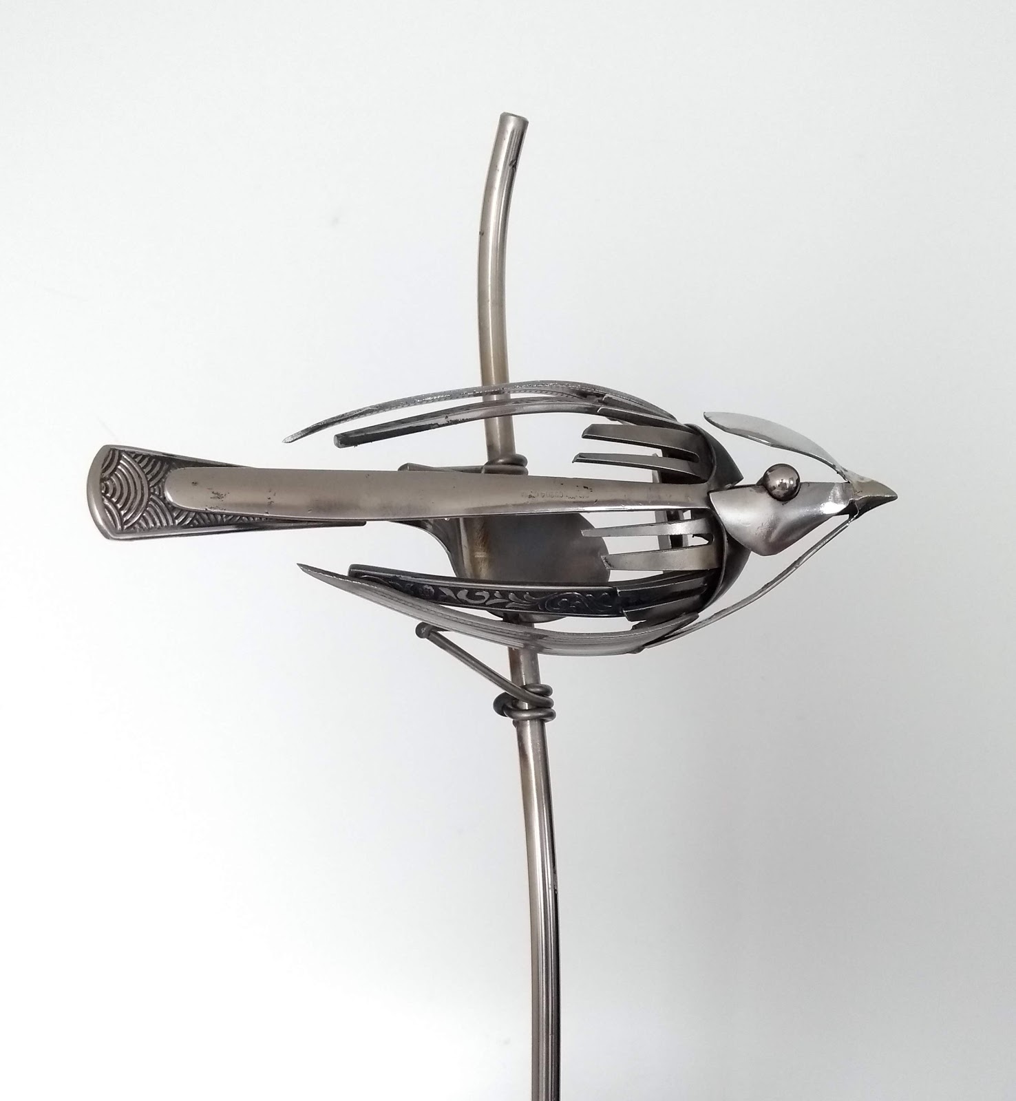 Ed Hill Metal Art: Bespoke upcycled metal art bird