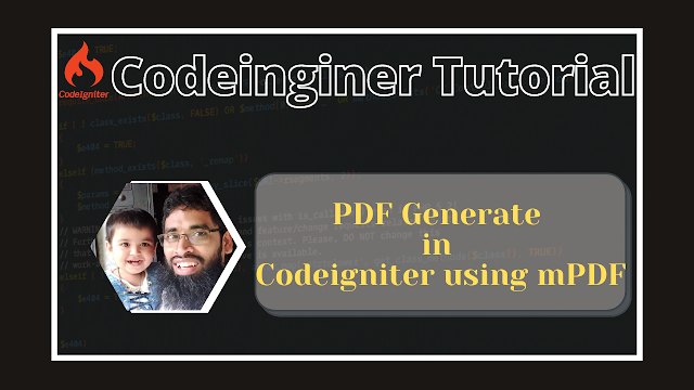 PDF Generate In Codeigniter Using MPDF PDF Generate In Codeigniter Using MPDF
