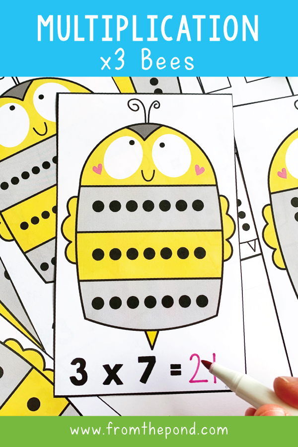 3 Times Tables - Bee Fun! | From the Pond