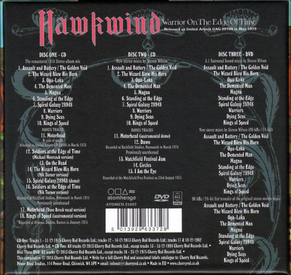 Classic Rock Covers Database: Hawkwind - Warrior on the Edge of Time (1975)
