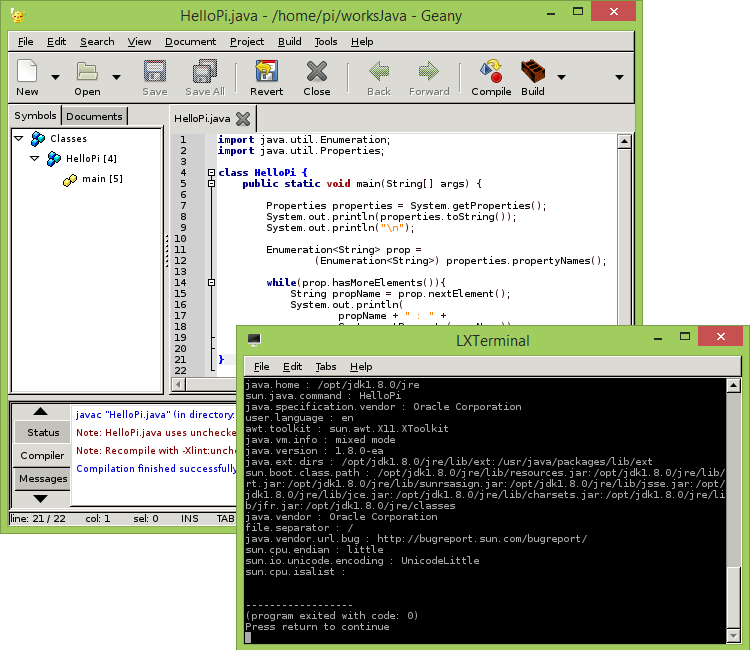 Hello Raspberry Pi: List system properties using java Hello Raspberry Pi: List system properties using java