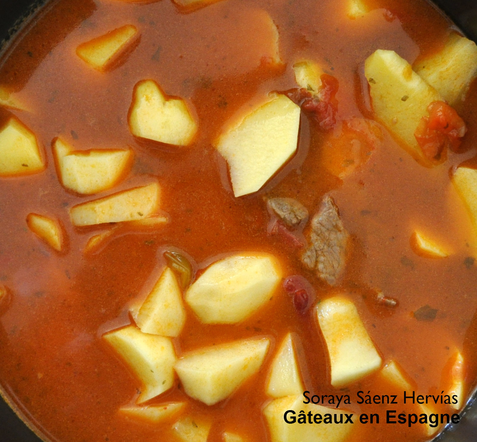 GÂTEAUX EN ESPAGNE: Recette de ragoût de boeuf et légumes