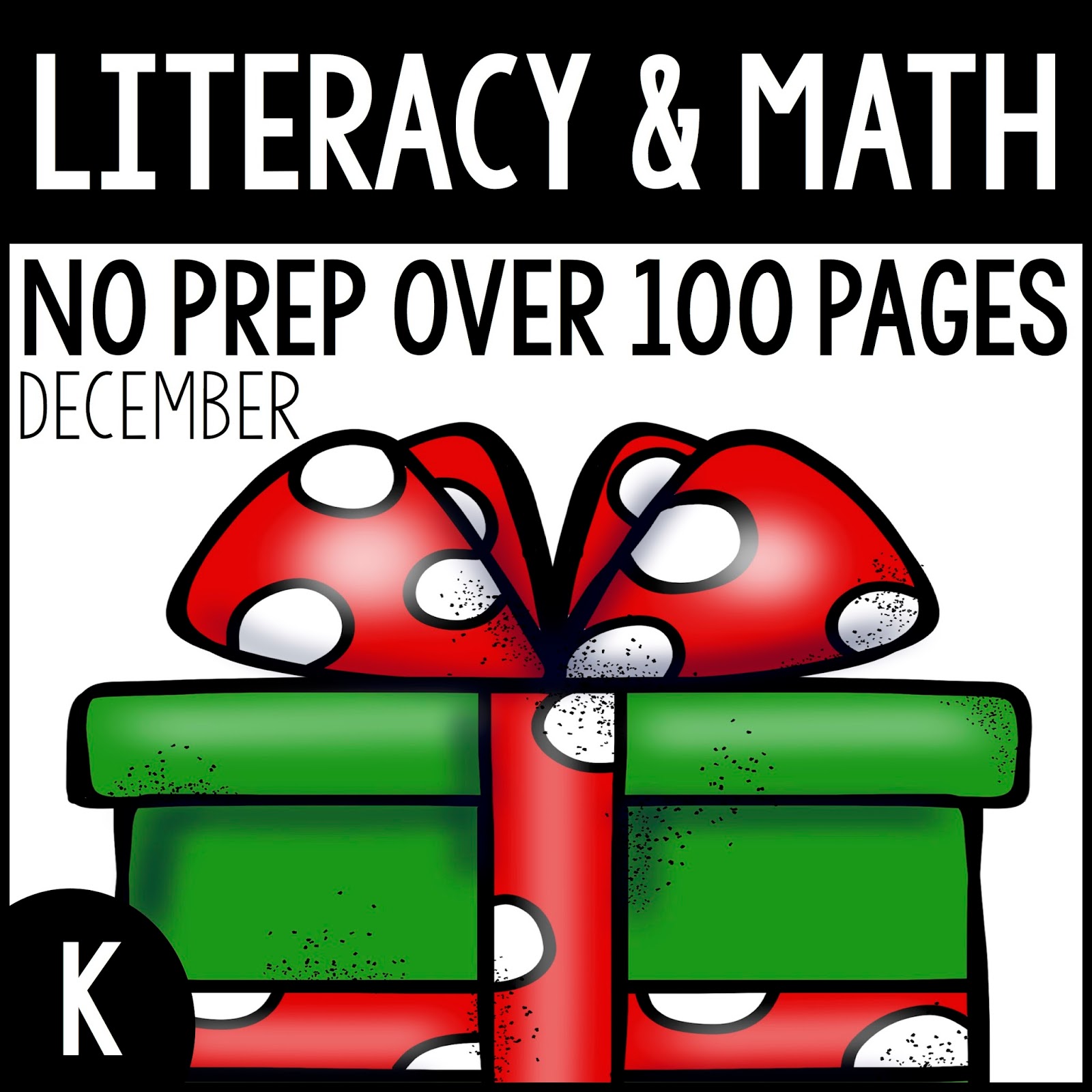 Emily Jane Creates: DECEMBER NO PREP KINDERGARTEN PACKET-OVER 100 PAGES!