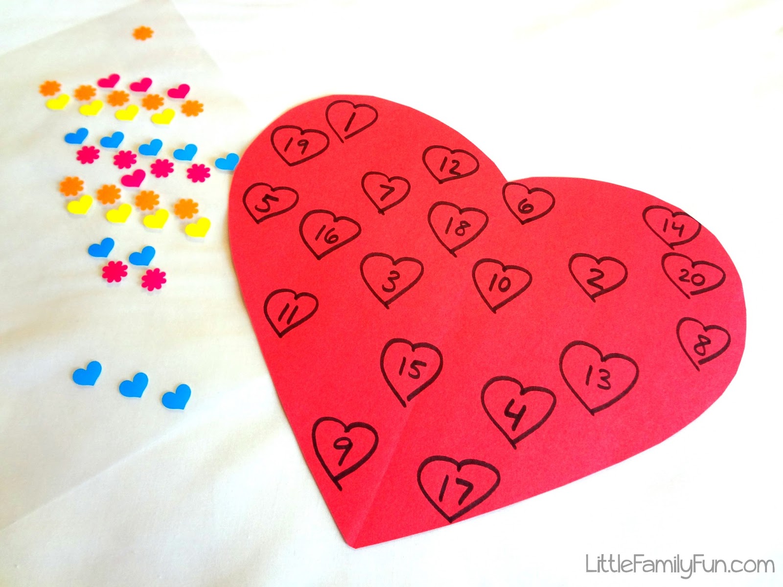 Little Family Fun: Valentine Number Game for Preschoolers