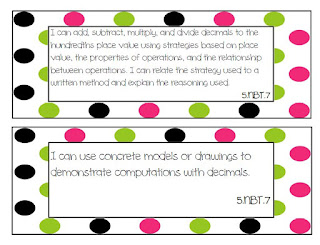 Caffeine and Lesson Plans: "I Can" statements