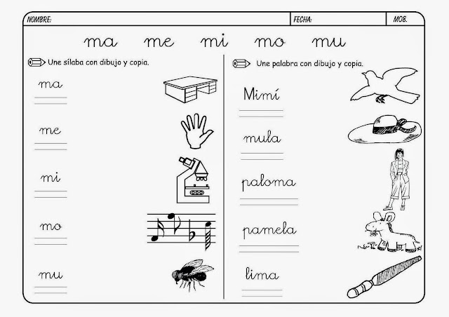 APRENDO Y ME DIVIERTO EN EL PREESCOLAR: ACTIVIDAD CON EL FONEMA M