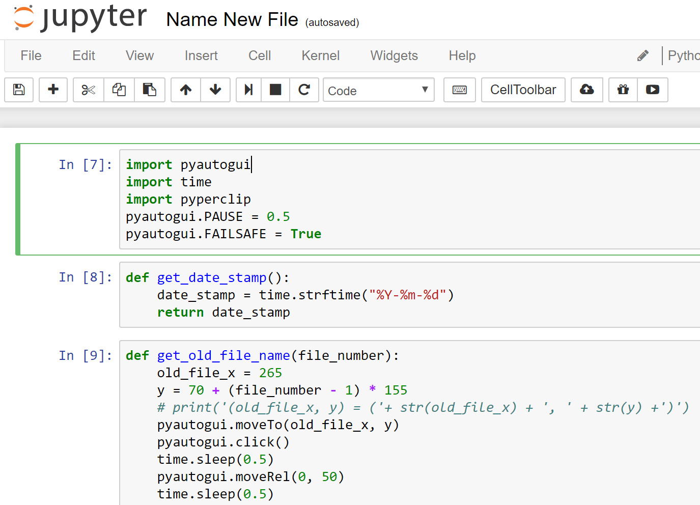 Python入門 Use Python With Pyautogui To Name A New File Automatically