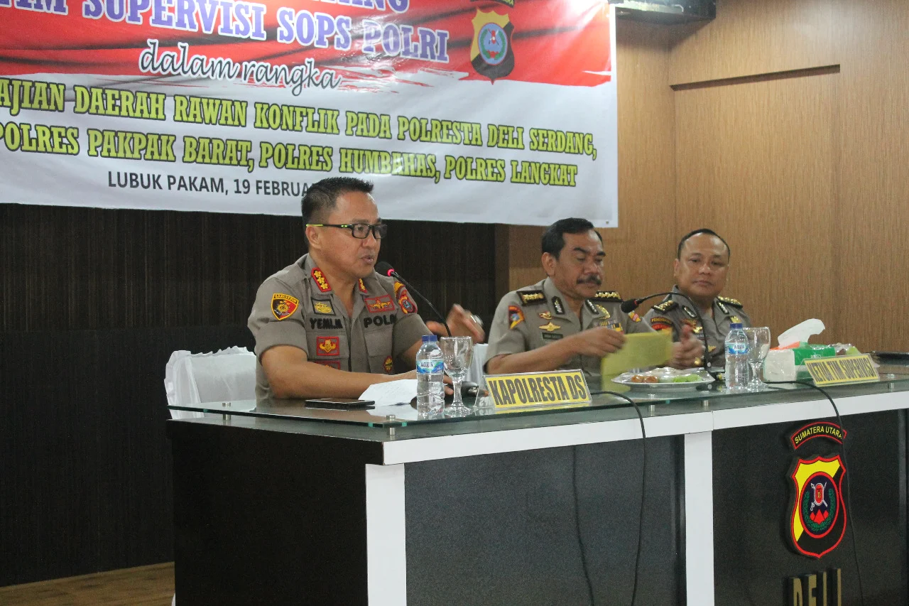 Polresta Deli Serdang Sambut Tim Supervisi Dari SOPS Polri | Metrokampung.com