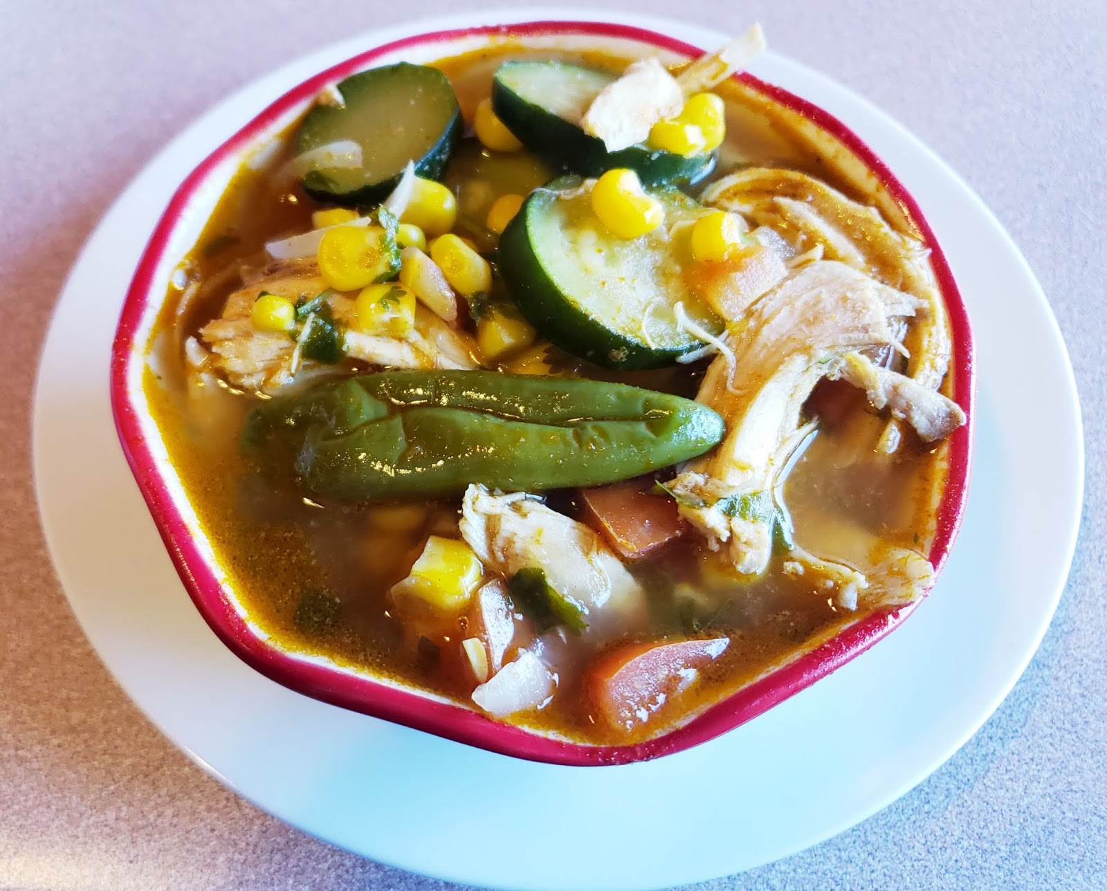 Calabaza Con Pollo ( Zucchini & Chicken)