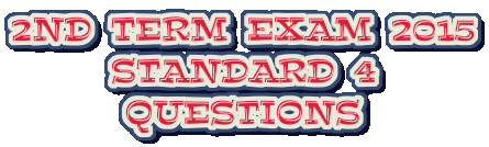 STANDARD 4 - KERALA STUDY BLOG