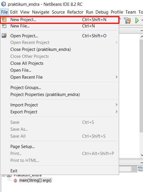 Membuat Package Dan Class Di Netbeans
