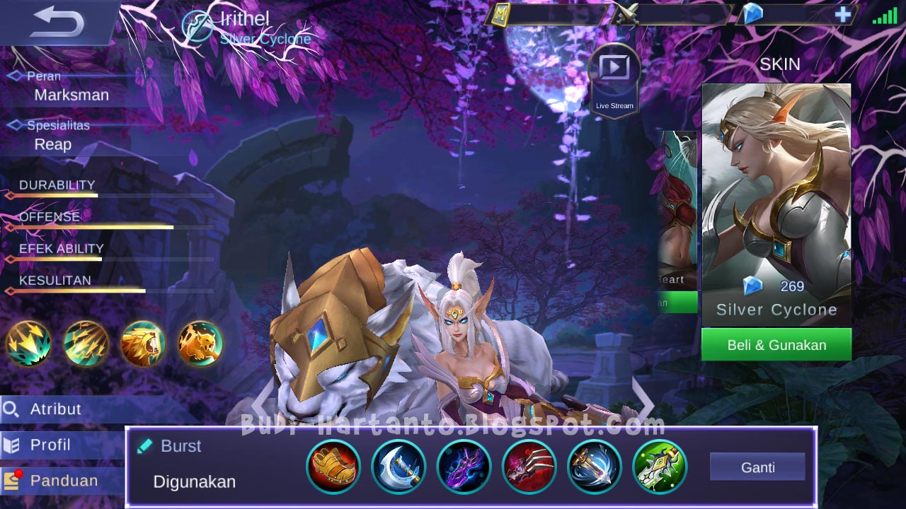 Guide Build Irithel Mobile Legends Bonus Triknya | Tips dan Trik ...