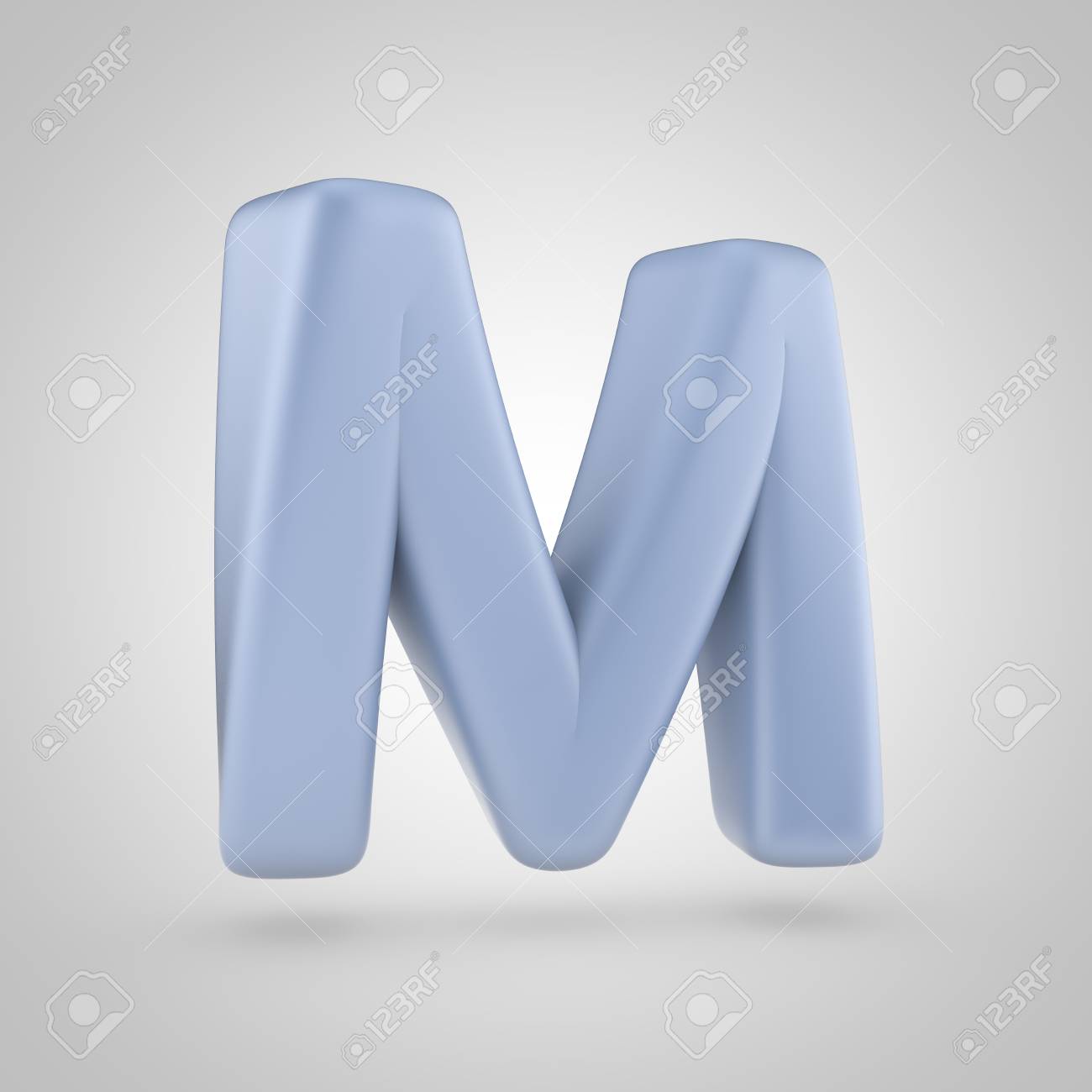 3D Bubble Letter M - Formal Letters