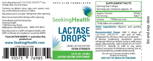 Lactase Drops 15 ml - Lactase Enzyme Supplement