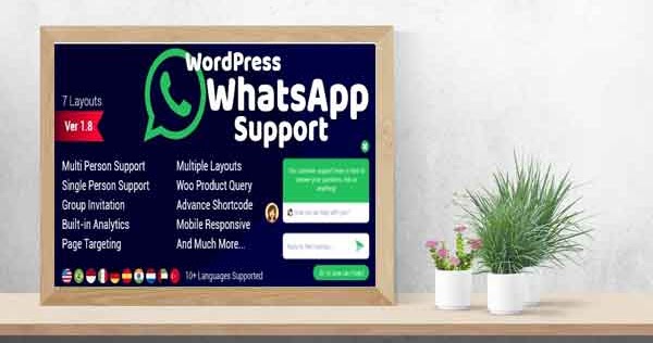 Download WordPress WhatsApp Support v1.8.1