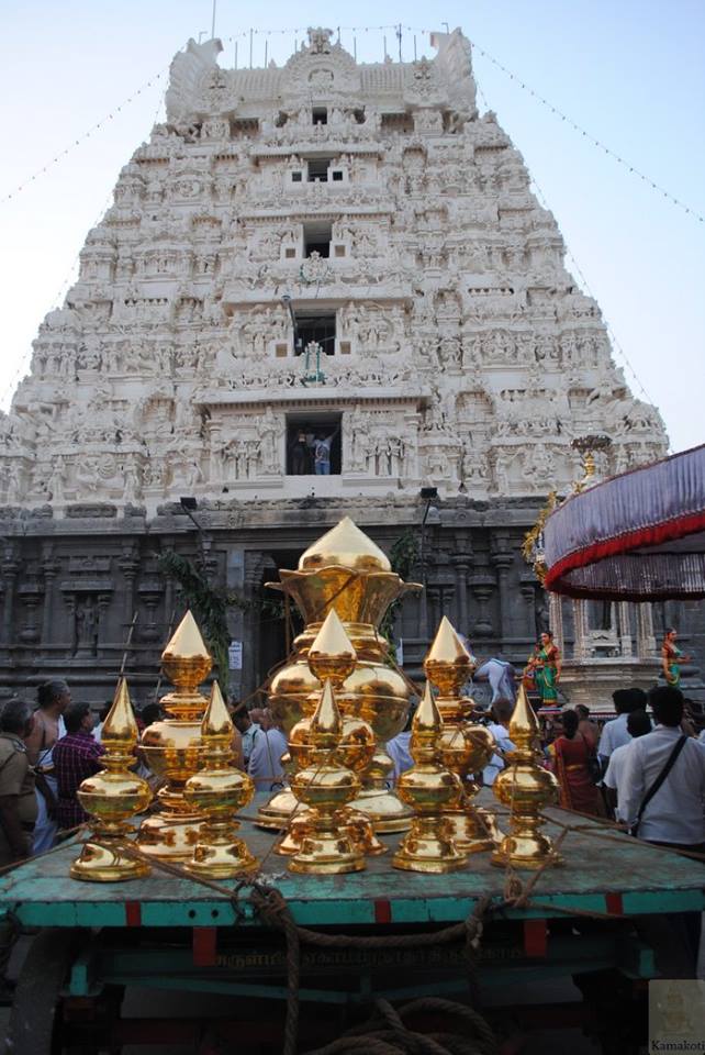 Shankara!: Saffron and the Golden Kalasams for Sri Kamakshi!