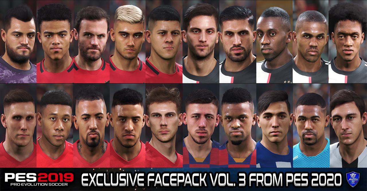 PES 2019 Exclusive Facepack Vol. 3 by Sofyan Andri ~ SoccerFandom.com ...