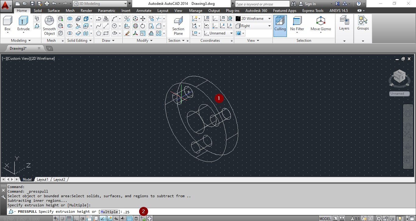 Create solid model using associated 2D drawings ~ Ourengineeringlabs