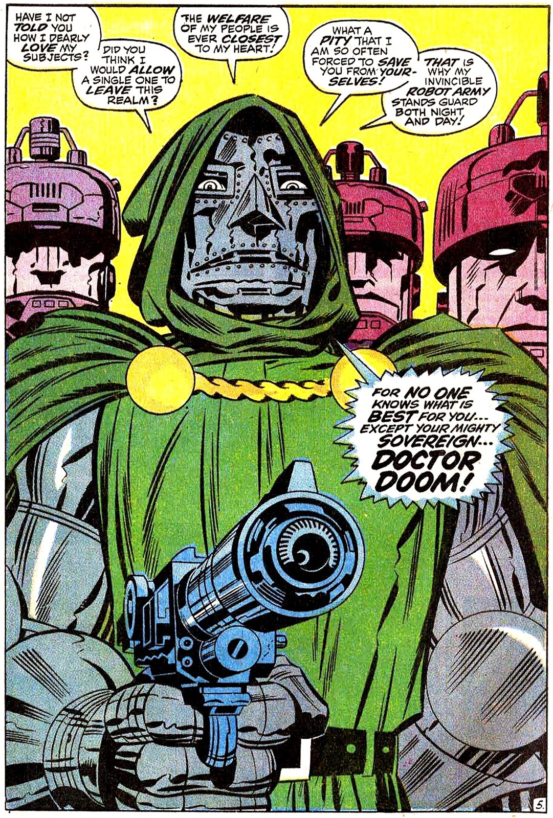 collected archives: Classic Jack Kirby Doctor Doom Art - Hi Res