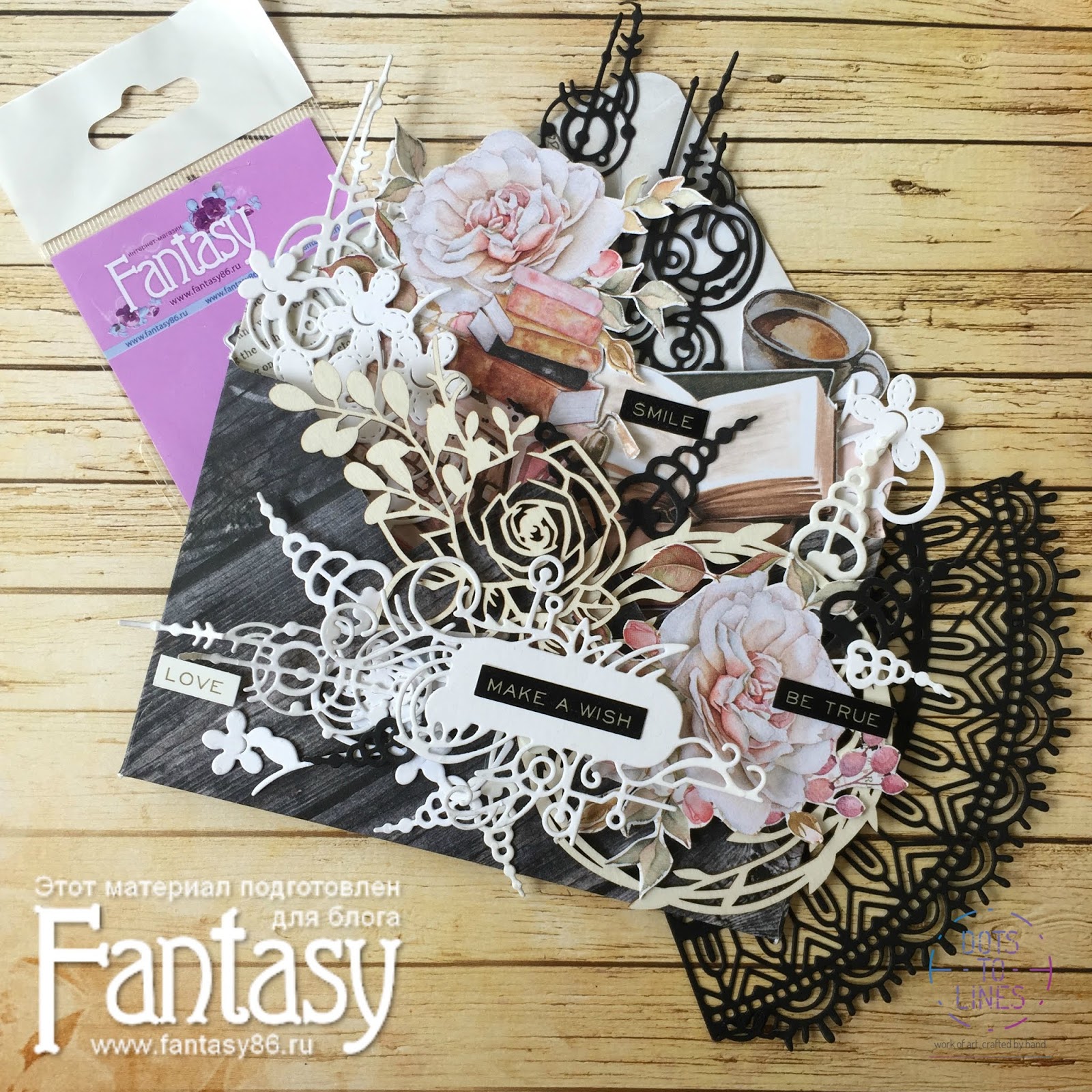 FANTASY: Envelope Card by Dots to Lines