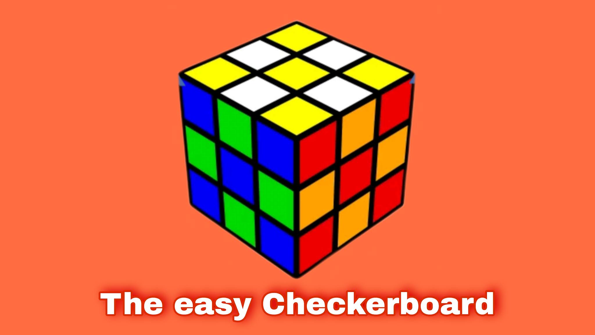 The easy Checkerboard | Rubik's cube Patterns | How to solve a Rubik's ...
