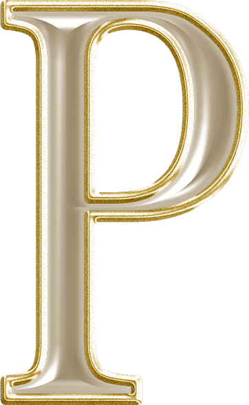 Blindada por Deus: Alfabeto decorativo PEROLADO PNG