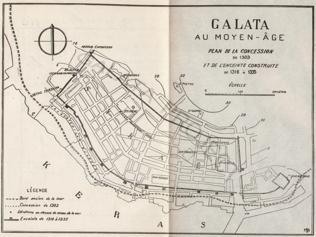 Historical and analysis maps of Galata