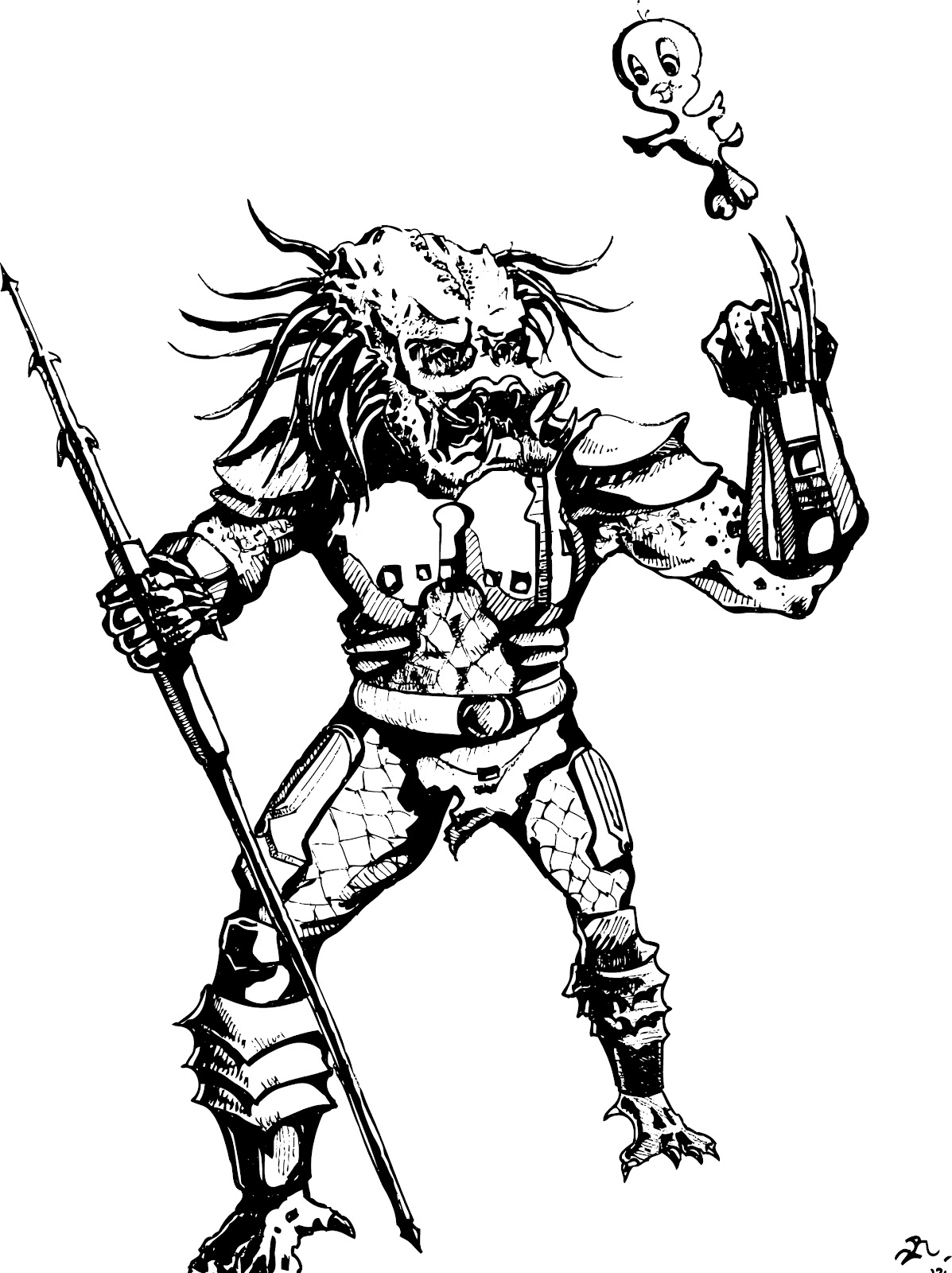 Classic Predator Coloring Sheets Coloring Pages