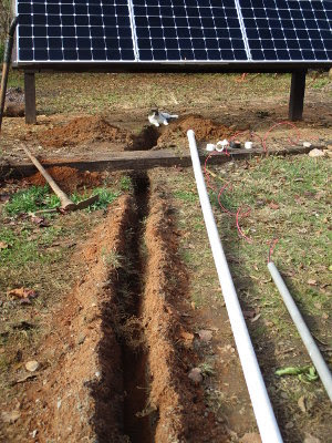 5 Acres & A Dream: Burying the Solar Cable