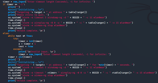 Using Python to easily deauth devices on a network.