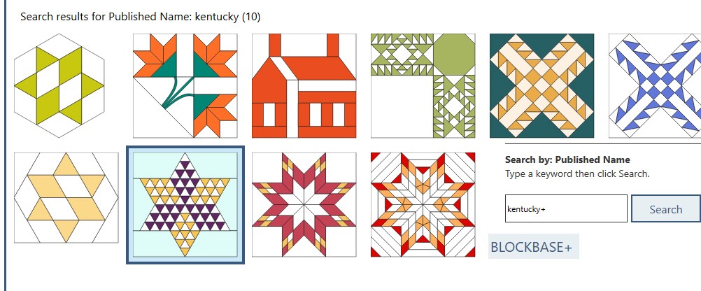 Cloud of Quilt Patterns: Star of Kentucky