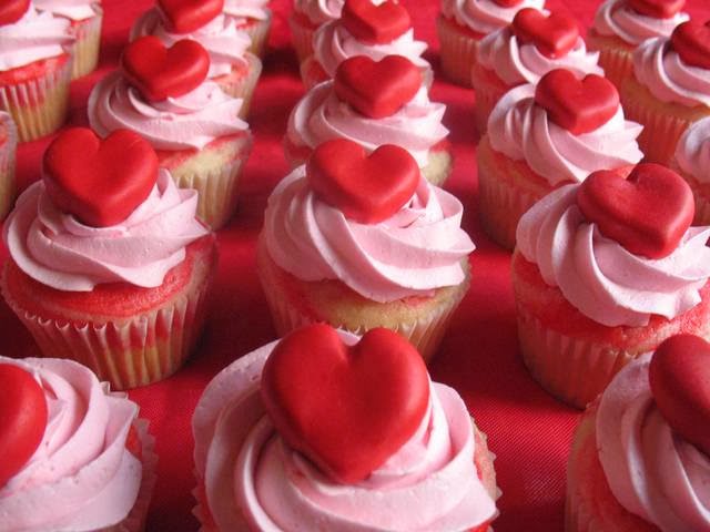 Especial día de San Valentín Cupcakes con corazones de amor | Ideas ...